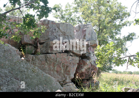 Sioux quartzite, Pipestone National Monument, Minnesota Stock Photo - Alamy
