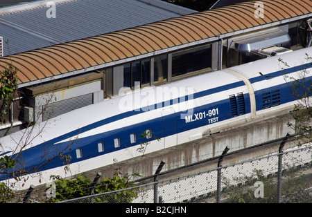 JR-Maglev magnetically levitating train linear motor car at Yamanashi ...