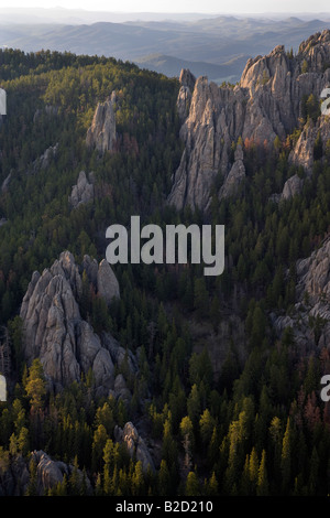 granite outcroppings from Little Devils Tower, Custer State Park and ...