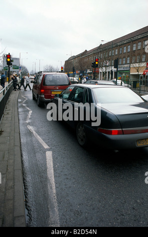 Traffic lights at pedestrian crossing, red light, green light, danger ...