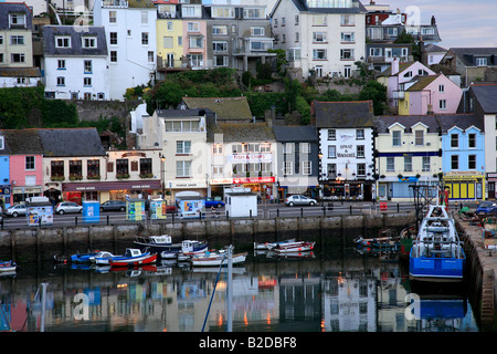 Boats Brixham harbour English Riviera Torbay Devon England Britain UK ...