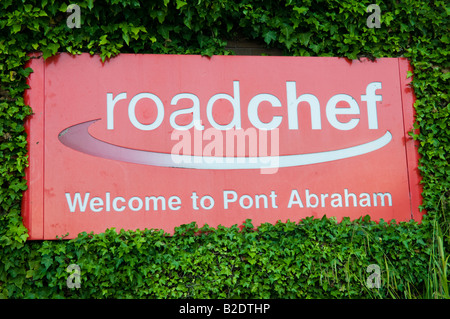 Roadchef sign, UK Stock Photo - Alamy