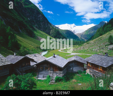 Austria, the Gschloesstal Valley in East Tyrol near Matrei village is ...