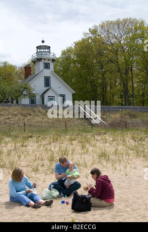 Mission Point Light a lighthouse located at the end of Old Mission ...