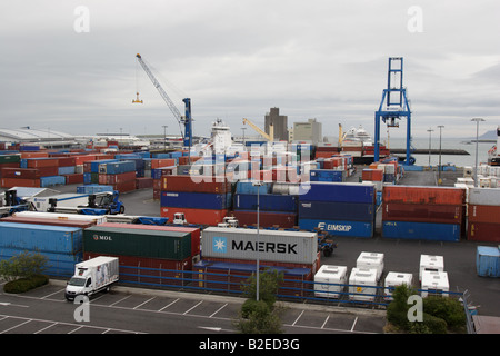 A container port in Reykjavik, Iceland Stock Photo - Alamy