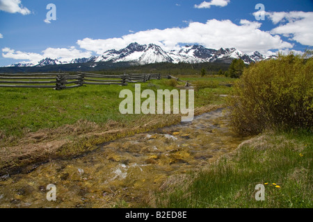 Sawtooth Valley near Stanley, Idaho with winter snow Stock Photo - Alamy