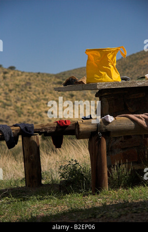 Hiking rest stop Stock Photo - Alamy
