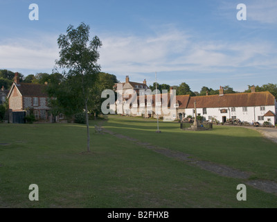 East Dean Village Green and the Tiger Inn, East Sussex, England, UK ...