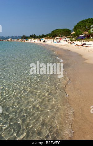 The beach at Pinarello in Corsica Stock Photo - Alamy