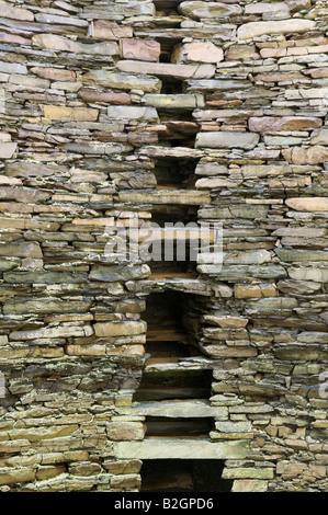 Mousa Broch interior Stock Photo - Alamy