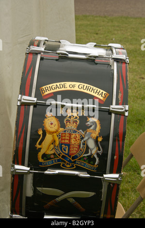 Drum of the Gurkha band Stock Photo - Alamy