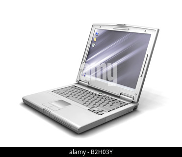 3D render of a generic laptop Stock Photo - Alamy