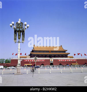 geography / travel, China, Beijing, squares, Tianmen square and gate of ...