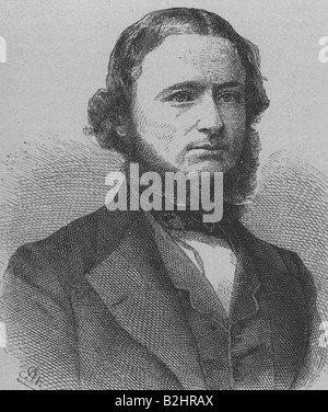 Portrait of Gustav Kirchhoff - a German physicist who contributed to ...