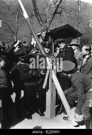 Austrian officers - Anschluss Stock Photo - Alamy