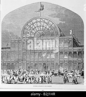 Great Exhibition Crystal Palace plan. Hyde Park 1850 map antique ILN ...