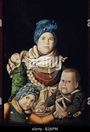 fine arts, Braren, Oluf (1787 - 1839), painting "Bride in Traditional ...