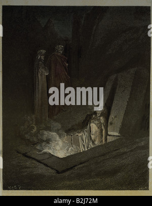 Gustave Doré - Dante Alighieri - Inferno - Plate 9 (Canto III - Charon ...