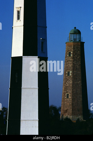Old and New Lighthouses, Cape Henry, Virginia, USA Stock Photo - Alamy