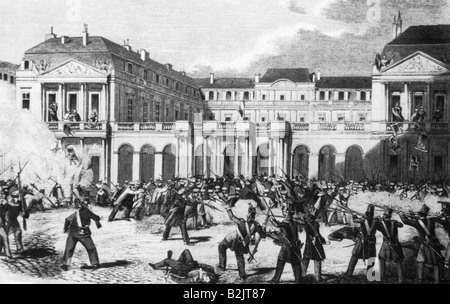 events, revolutions of 1848 - 1849, Italy, Rome, the Quirinal Palace ...
