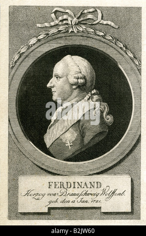 Ferdinand of Brunswick-Wolfenbuettel, 1721 - 1792, Prince of Brunswick ...