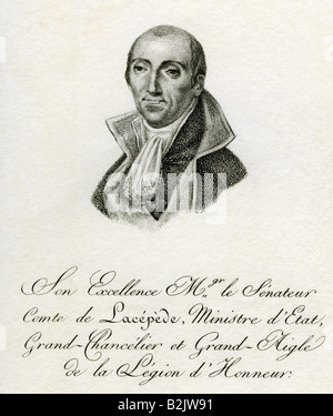 Bernard-Germain-Etienne de la Ville-sur-Illon, comte de Lacépède (1756 ...