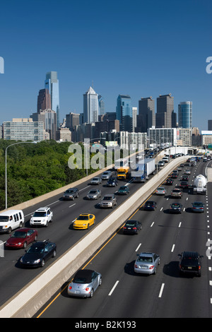 INTERSTATE 76 SCHUYLKILL EXPRESSWAY DOWNTOWN PHILADELPHIA PENNSYLVANIA ...