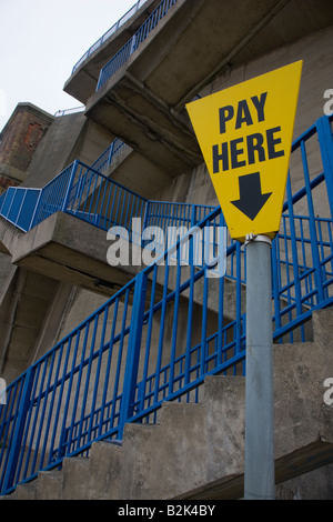 Unusual zigzag concrete steps in Ramsgate Kent Stock Photo - Alamy
