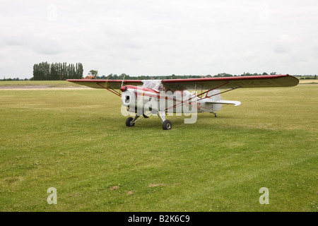 Auster J5G Cirrus Autocar G-ARKG parked at Wickenby Airfield Stock ...