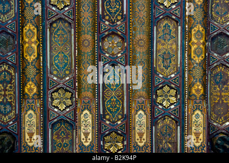Ornate Wooden Ceiling at Azem Palace in the Old City in Damascus Syria ...