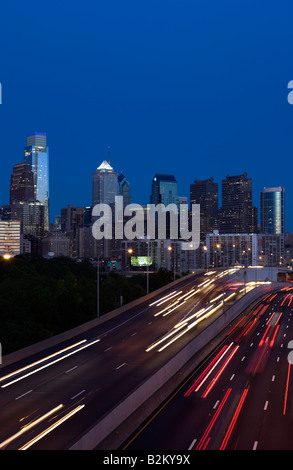 INTERSTATE 76 SCHUYLKILL EXPRESSWAY DOWNTOWN PHILADELPHIA PENNSYLVANIA ...