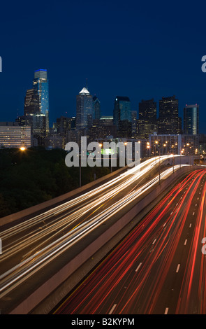 INTERSTATE 76 SCHUYLKILL EXPRESSWAY DOWNTOWN PHILADELPHIA PENNSYLVANIA ...