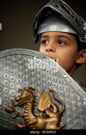 Little Six Year Old Boy Playing Metallophone Metal Xylophone Percussion ...