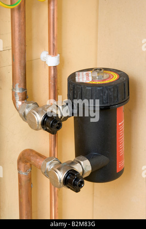 MagnaClean magnetic central heating system filter Stock Photo - Alamy