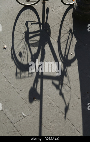 bike shadow on sidewalk road Stock Photo - Alamy