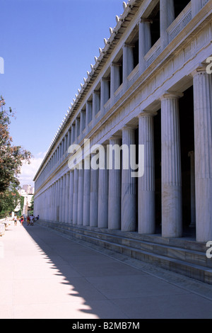 Colonnade of an ancient museum, Stoa of Attalos, The Ancient Agora ...