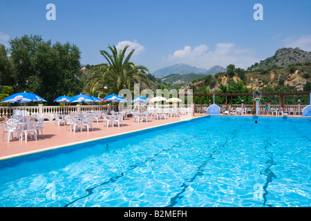 Costa Blanca Spain Fuentes d'Algar or Fonts d'Algar the village Stock ...