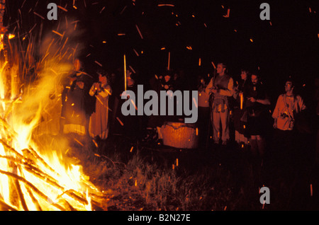 celtic feast: bonfire, courmayeur, Italy Stock Photo - Alamy