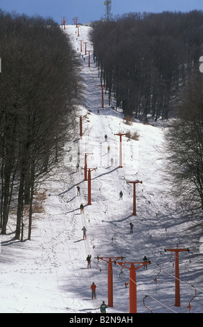 Ski slopes, Terminillo, Italy Stock Photo - Alamy