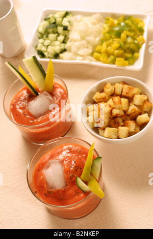Gazpacho typical Andalusian soup, Italy Stock Photo - Alamy