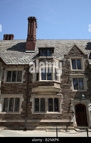 Princeton University Campus. Holder Hall and tower of Rockefeller ...
