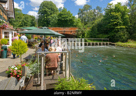 Mayfly Pub Fullerton Hampshire UK Stock Photo - Alamy