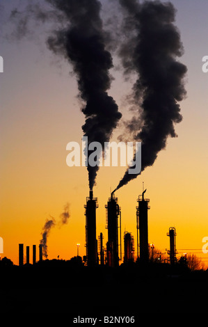 Kapuni Gas Production Station at Dawn South Taranaki North Island New ...