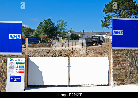 Construction building site entrance gate fence and health and safety ...