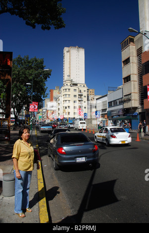A modern building in Caracas, the capital city of Venezuela, known for ...
