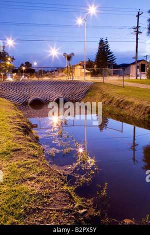 A man made rainwater drainage channel at the natural catchment area of ...