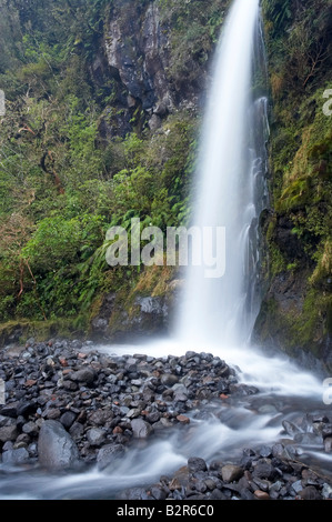 Dawson Falls on the side of Mt Taranaki Egmont National Park Taranaki ...
