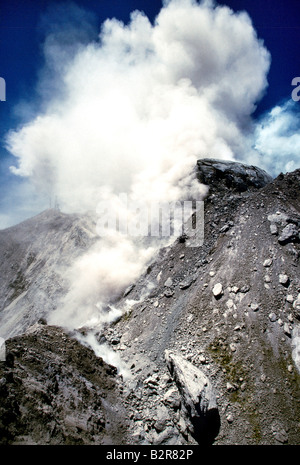 montserrat volcano eruption 1997 Stock Photo - Alamy