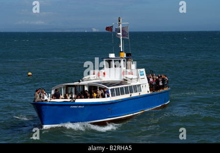 The Dorset Belle pleasure boat of Dorset Cruises company off ...