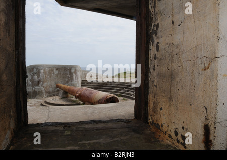 A World War II bunker at Cape Spear Newfoundland the easternmost point ...